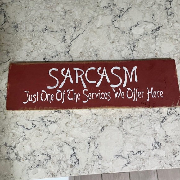 Wall Decor | Wooden Sarcasm Sign | Poshmark
